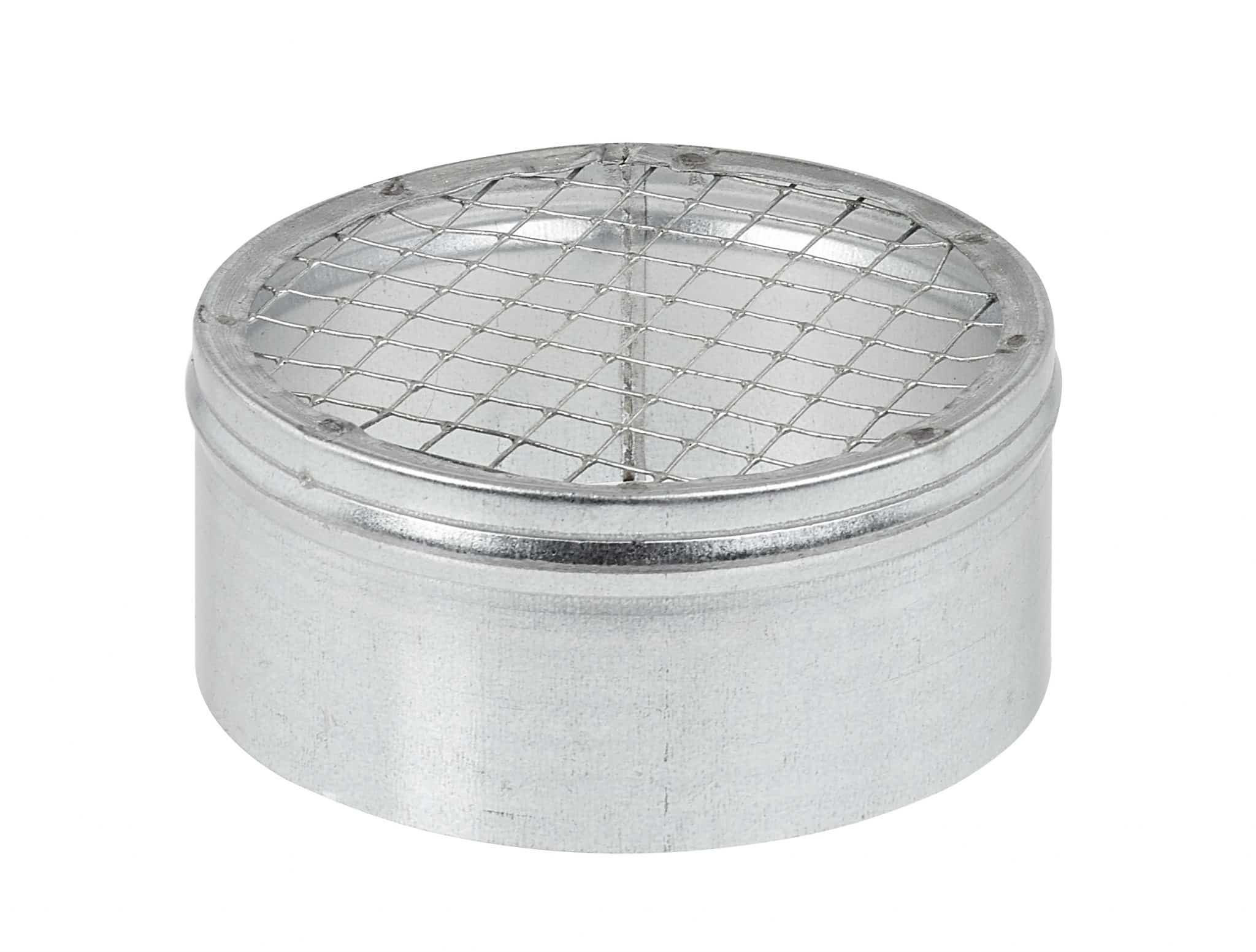 Fabricated Cap End c/w Mesh | HAS-Vent | Circular Fittings